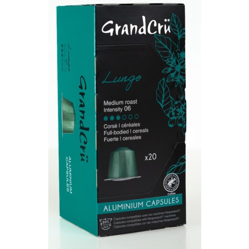 Lungo Medium Roast Aluminium Capsules 20p Grand Cru
