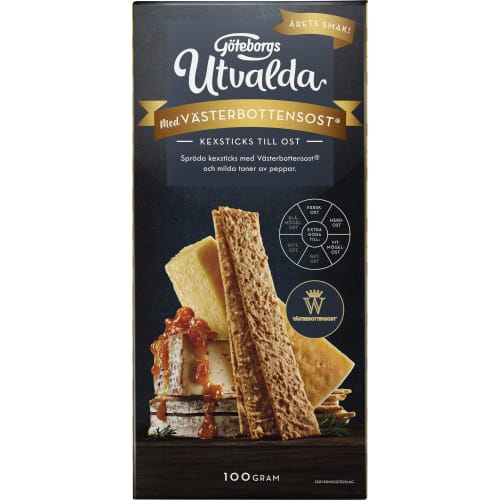 Västerbotten Ost Kex 100g Göteborgs