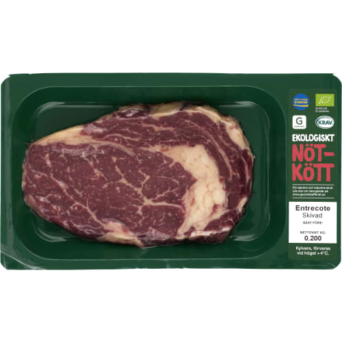 Entrecoté Skivad 200g Garant Eko