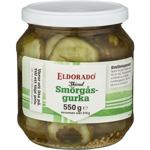 Smörgåsgurka Skivad 550/310g Eldorado