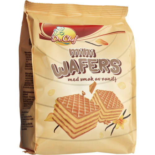 Mini Wafers Vanilj 130g Dr Chef